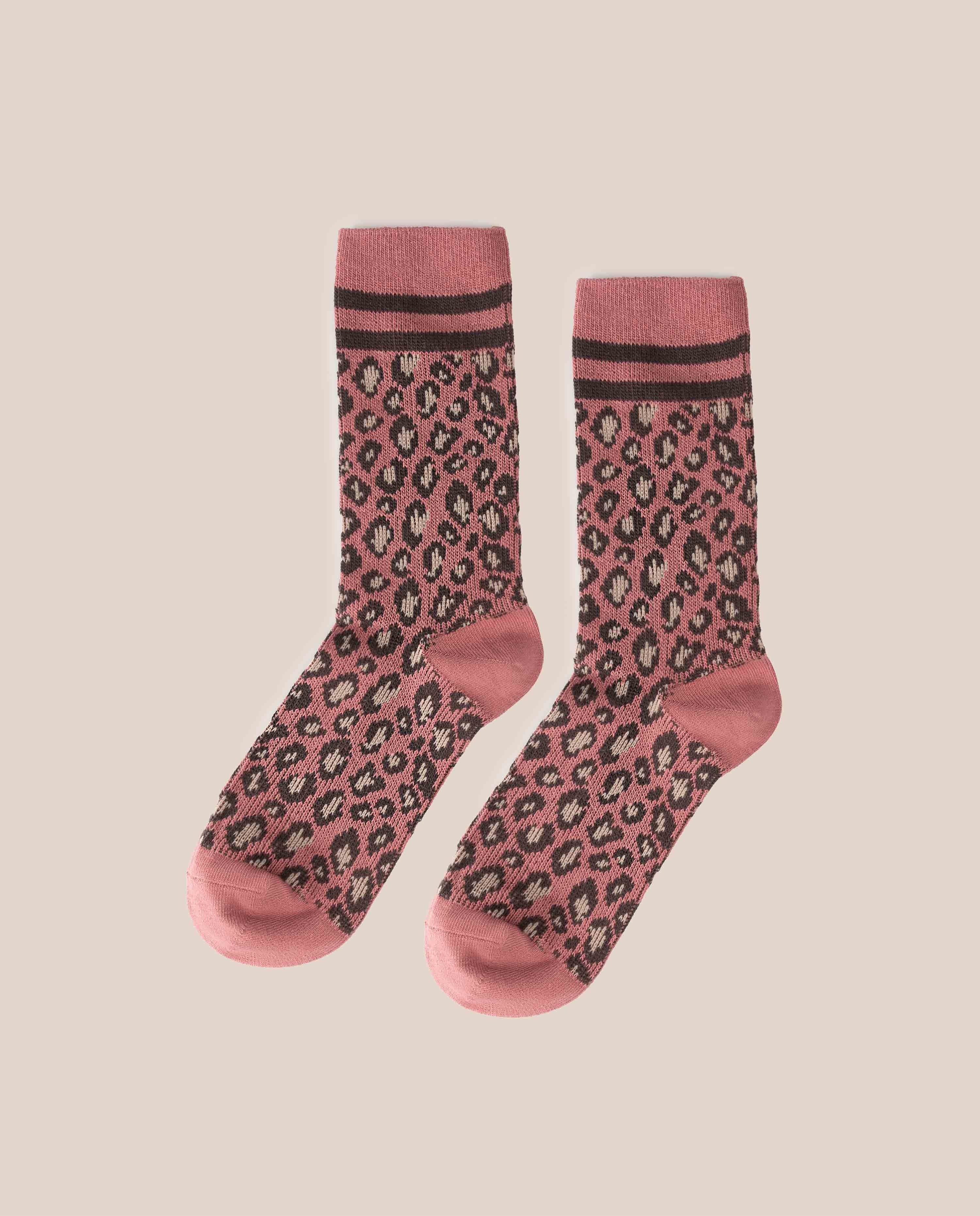 Sock Leopard Pink – Yokono