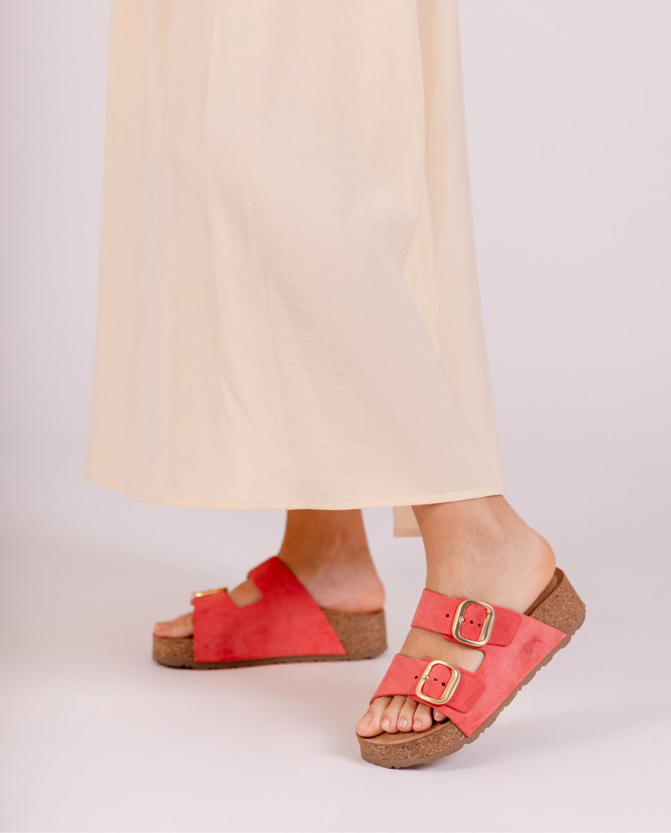 Platform sandal WIWI-003 coral – Yokono
